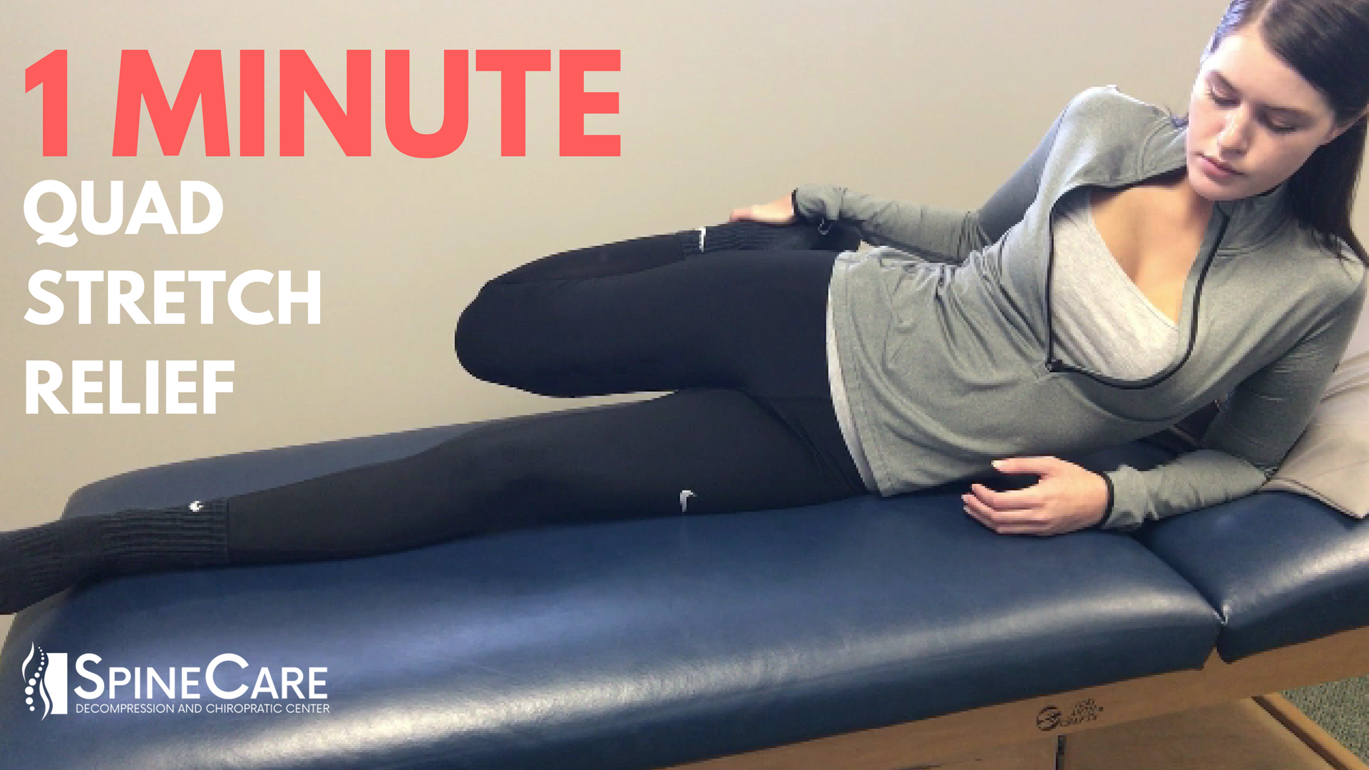 1 Minute Quad & Hip Flexor Stretches - SpineCare Decompression and ...